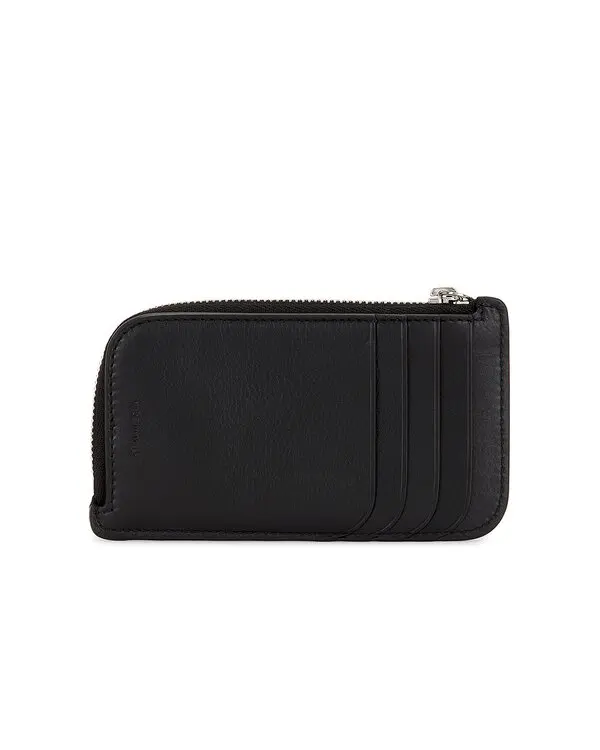 The Row Zipped Wallet - Black Ans | Editorialist